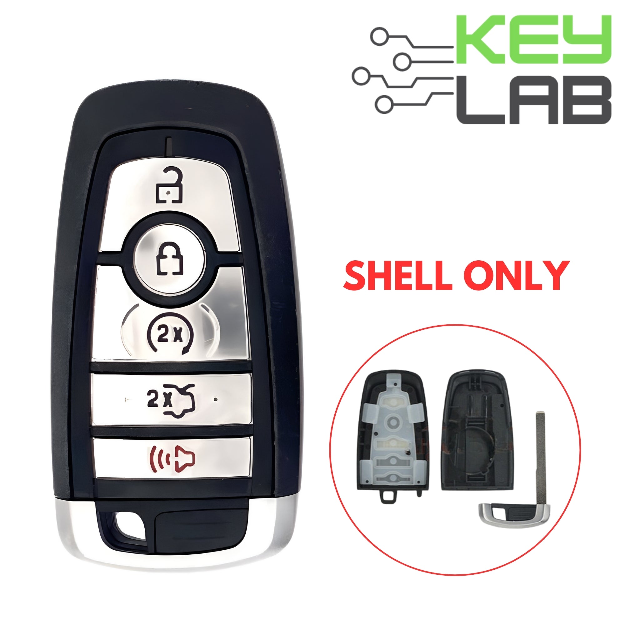 Ford 2018-2022 Smart Key 5B SHELL for M3N-A2C93142600 – Royal Key Supply