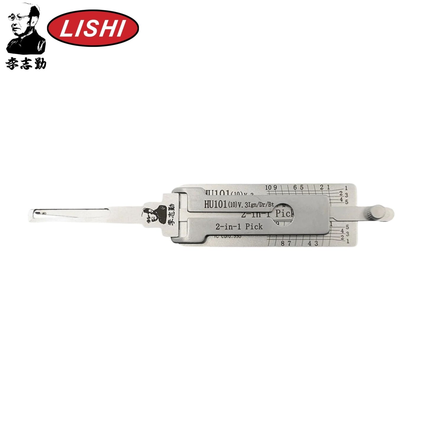 Original Lishi - Ford HU101 (V.3) 10 Cut - 2-in-1 Pick/Decoder - AG ...