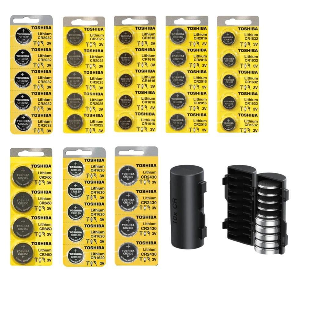 Toshiba - Battery Pack (8 Sizes) + 10 Slot Organizer – Royal Key Supply