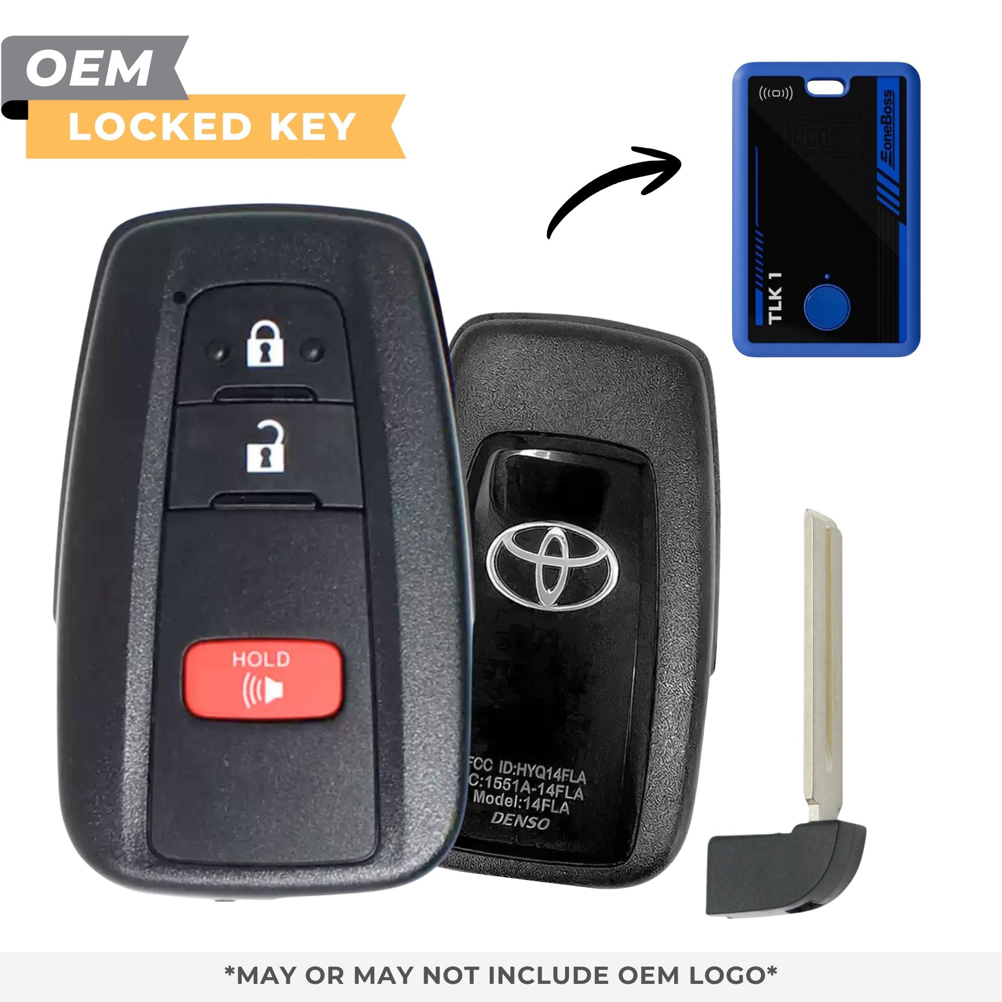 Toyota Locked OEM 2021-2024 4Runner, Smart Key 3B FCCID: HYQ14FLA PN ...